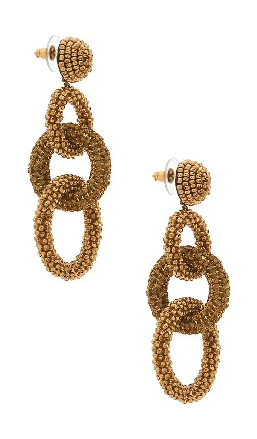 Deepa Gurnani Sienna Earrings - Gold