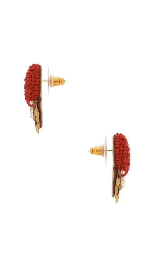 Deepa Gurnani Danika Earrings - Red