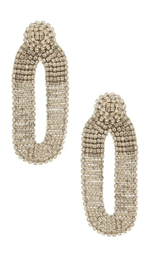 Deepa Gurnani Shyna Earrings - Silver