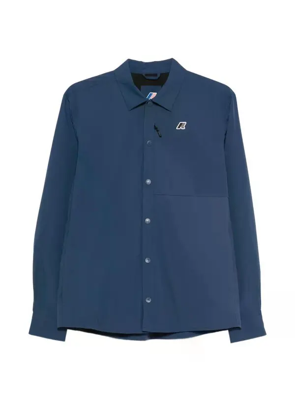K-WAY Logo-patch Overshirt