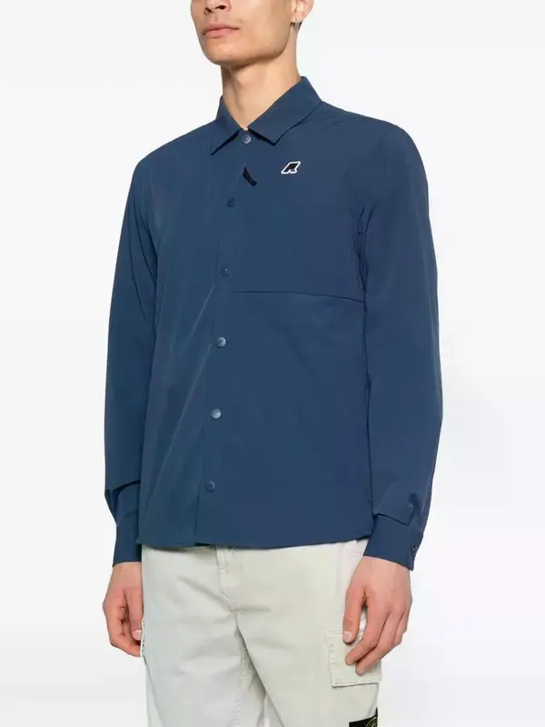 K-WAY Logo-patch Overshirt