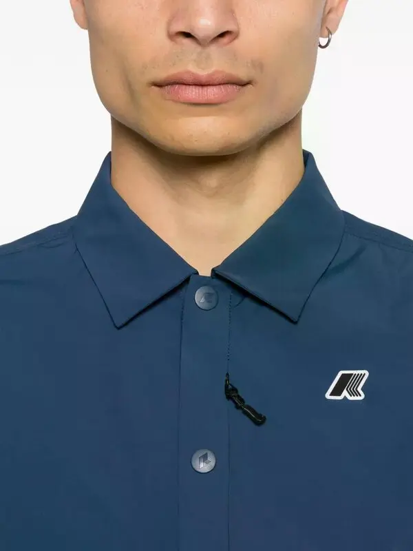 K-WAY Logo-patch Overshirt