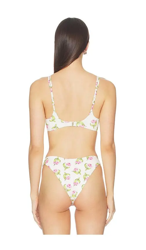 Frankies Bikinis Cherish Top Floral Print Padded Bikini Top