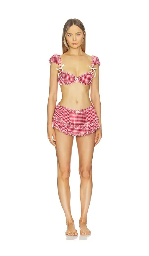 For Love & Lemons Alison High Waisted Bikini Bottom