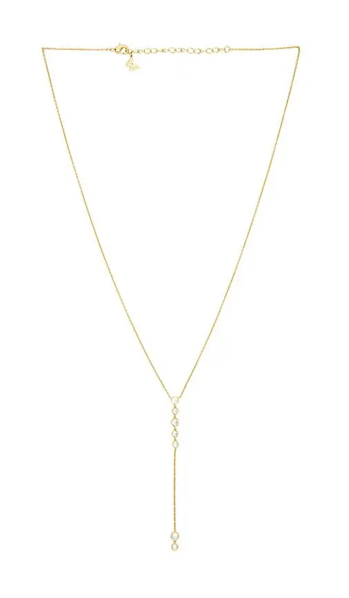 ADINA EDEN Lariat Necklace - Gold