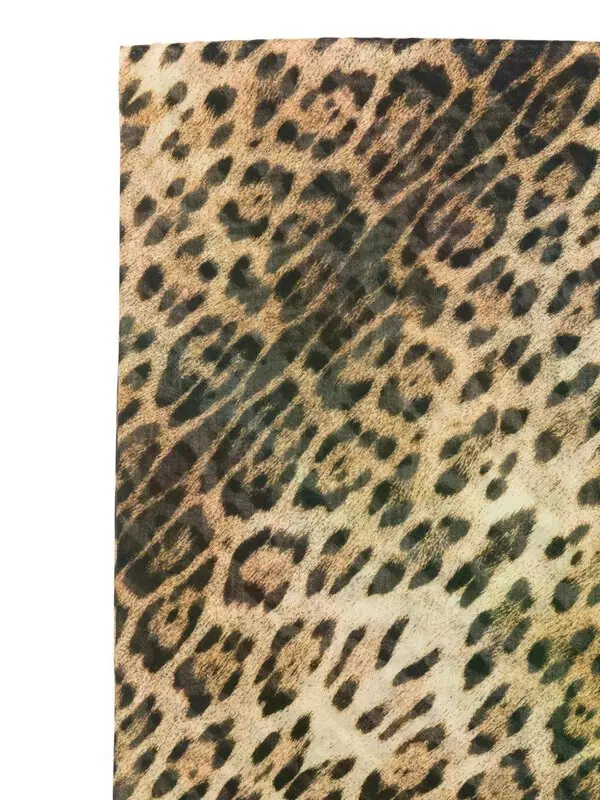 Roberto Cavalli Leopard-print Scarf