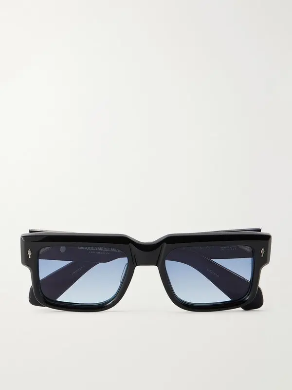 JACQUES MARIE MAGE Hemmings Square-frame Sunglasses - Black