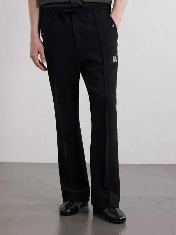 Needles Piping Cowboy Straight-leg Trousers - Black