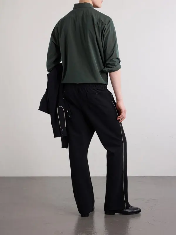 Needles Piping Cowboy Straight-leg Trousers - Black