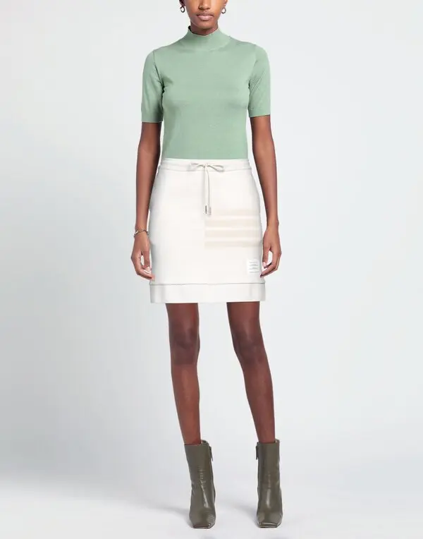 Thom Browne Light Cotton Mini Skirt - Grey