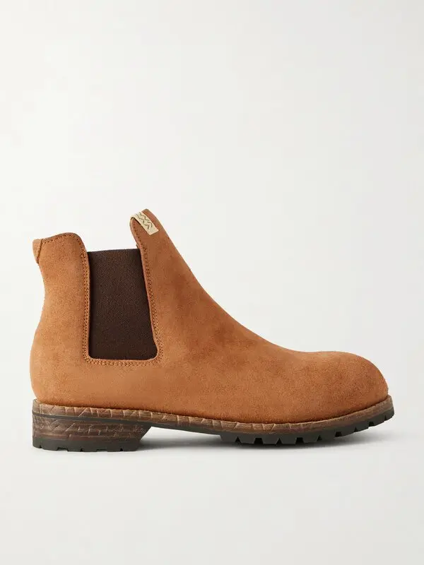 Visvim Gornergrat Mid-folk Suede Chelsea Boots - Brown
