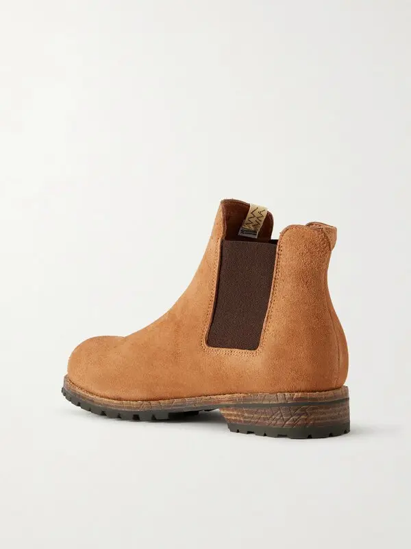 Visvim Gornergrat Mid-folk Suede Chelsea Boots - Brown