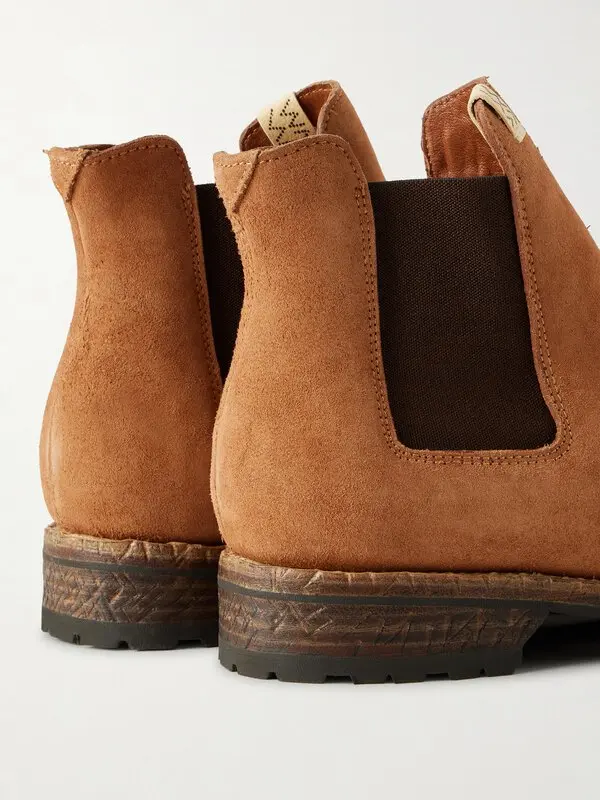 Visvim Gornergrat Mid-folk Suede Chelsea Boots - Brown