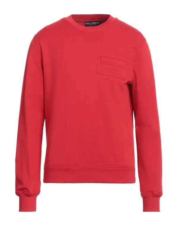 Dolce & Gabbana Cotton-elastane French Terry Sweatshirt - Red