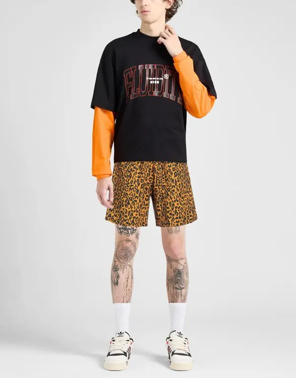 Palm Angels Leopard-print Shorts