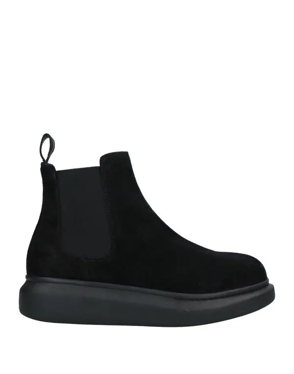 Alexander McQueen Leather Chelsea Boots With Suede Effect