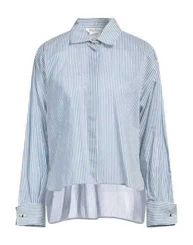 Max Mara Shirt Slate Size Cotton, Silk - Blue