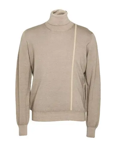 DRUMOHR Turtleneck Merino Wool Top - Taupe