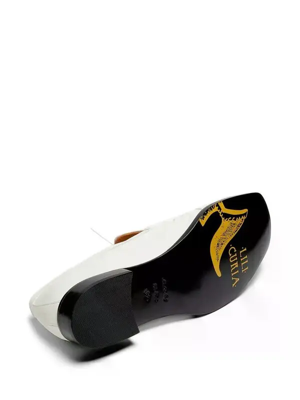 LILI CURIA Lace-up Ruffled Loafers