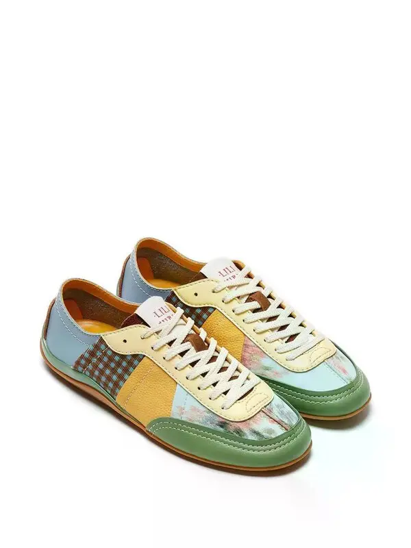 LILI CURIA Zola Patchwork Lace-up Sneakers