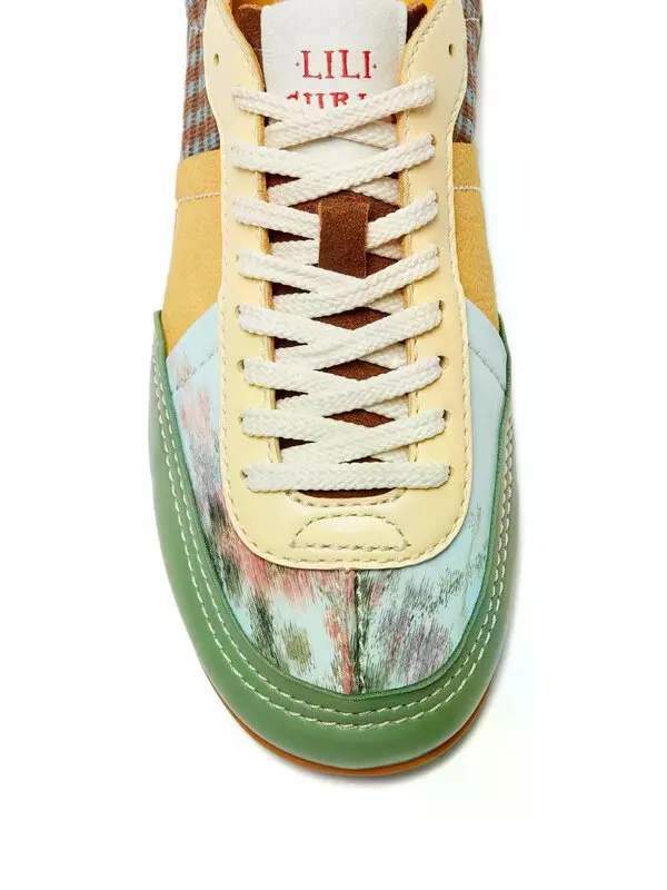 LILI CURIA Zola Patchwork Lace-up Sneakers