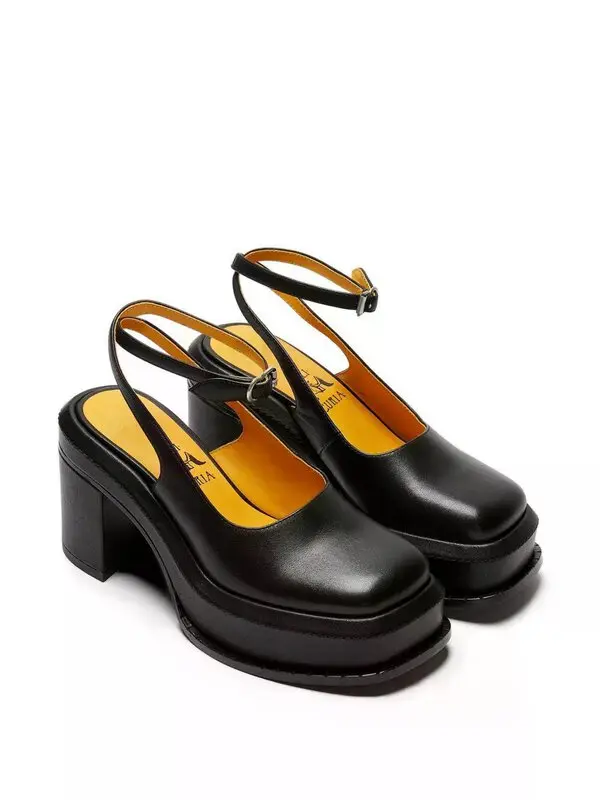 LILI CURIA Nico Platform Strap Heel Mules