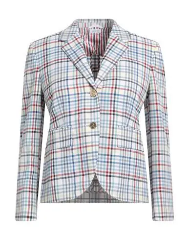 Thom Browne Tartan Wool Blazer - Blue