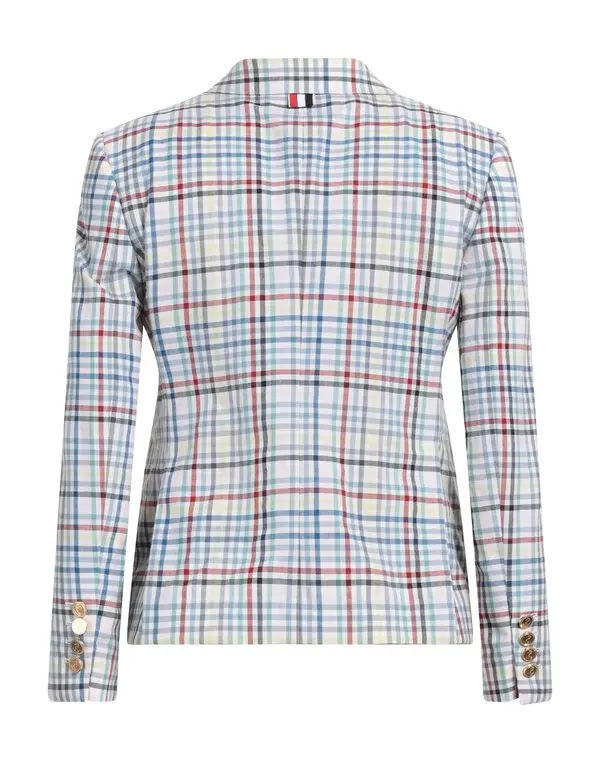 Thom Browne Tartan Wool Blazer - Blue