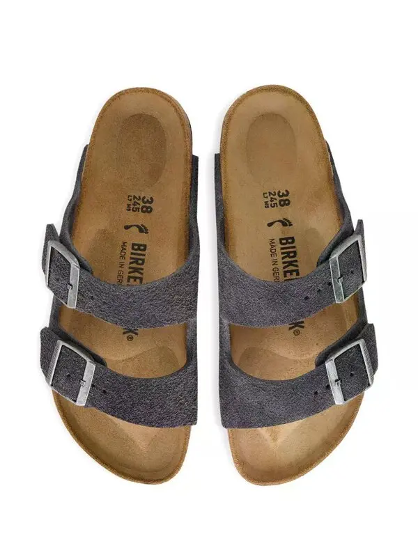 BIRKENSTOCK Arizona Suede Sandals - Grey