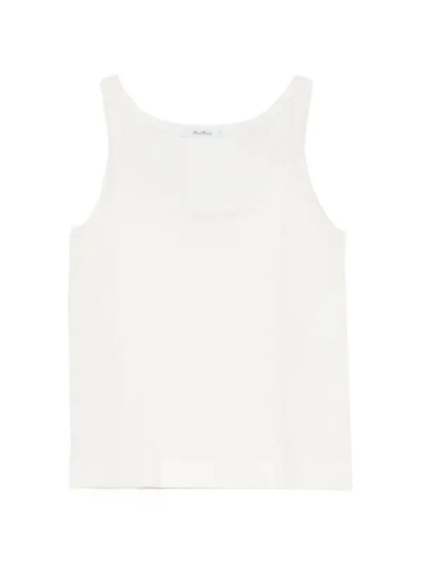 Max Mara Square Neck Vest Top - White