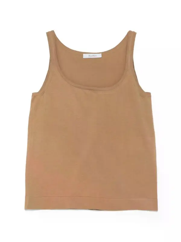 Max Mara Pumano Scoop-neck Tank Top - Neutrals