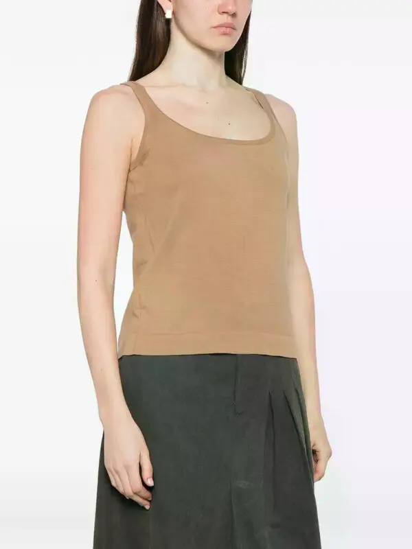 Max Mara Pumano Scoop-neck Tank Top - Neutrals