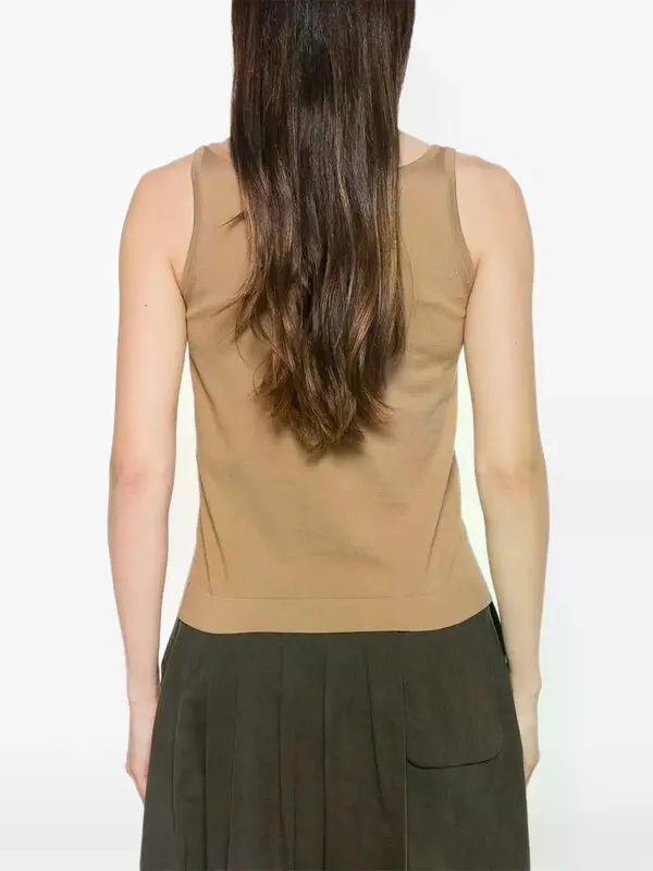 Max Mara Pumano Scoop-neck Tank Top - Neutrals