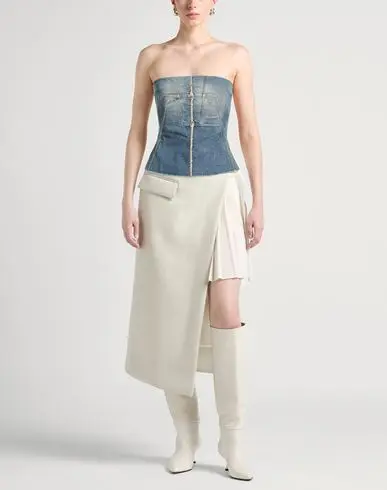 Rick Owens Denim Corset Top - Blue