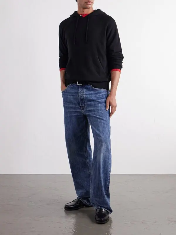 Mr P. Mitchell Cashmere Hoodie - Black