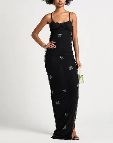Pinko Maxi Dress In Polyamide And Elastane