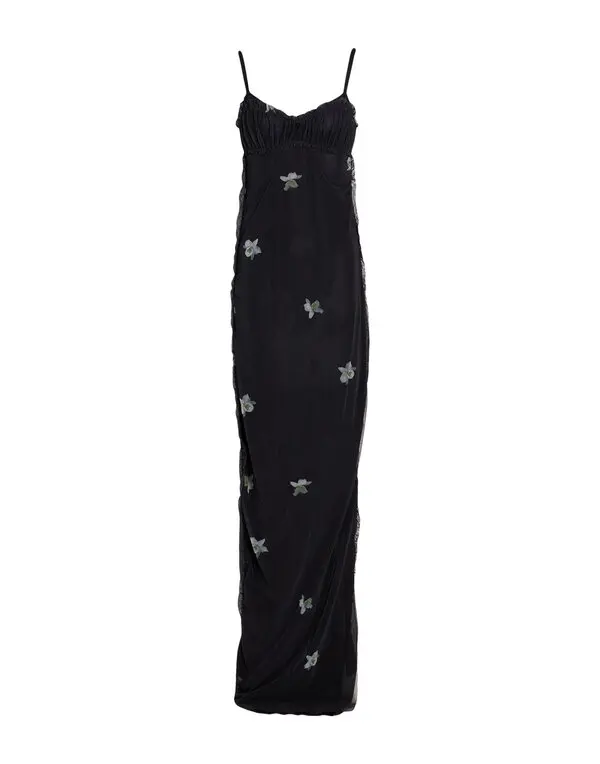 Pinko Maxi Dress In Polyamide And Elastane