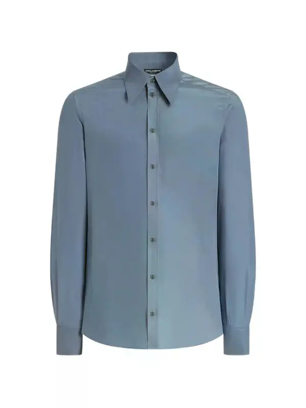Dolce & Gabbana Crêpe-de-chine Shirt - Blue