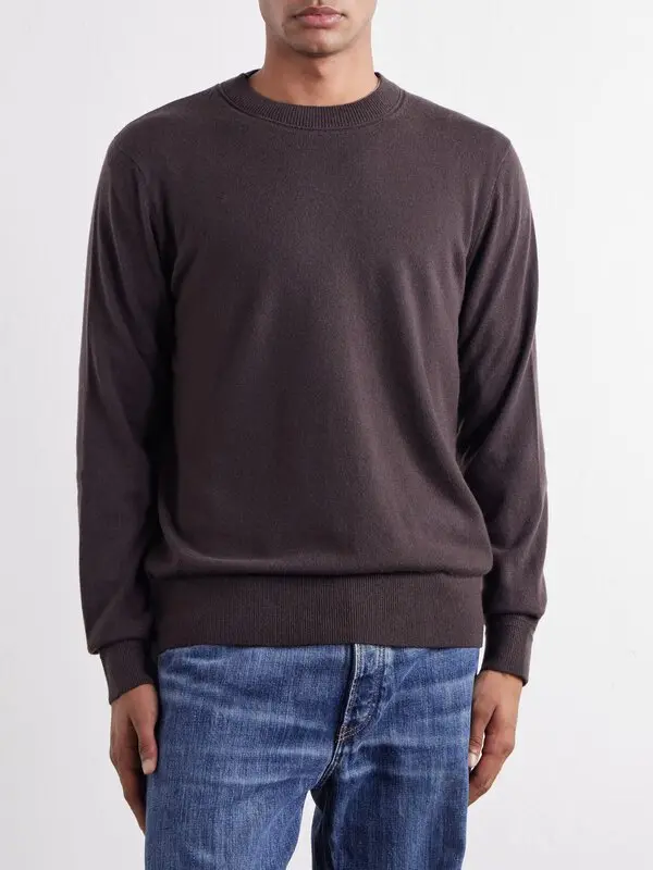Mr P. Curtis Cashmere Sweater - Brown