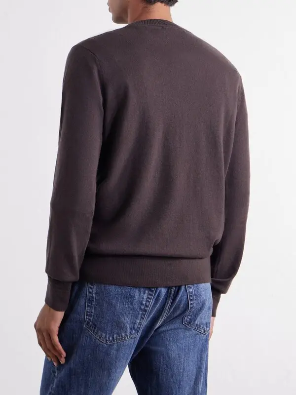 Mr P. Curtis Cashmere Sweater - Brown