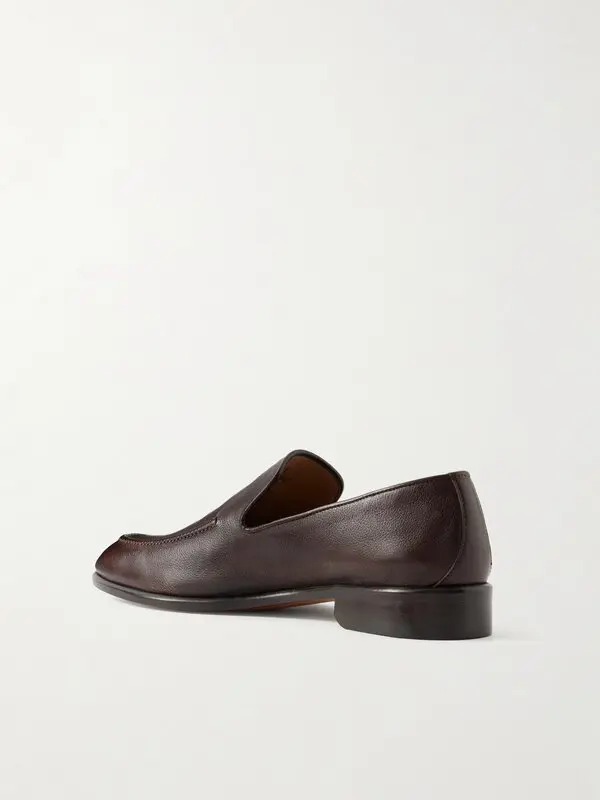 Mr P. Venetian Leather Loafers - Brown