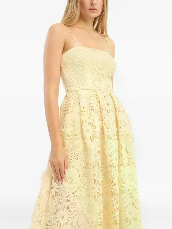 ROTATE BY BIRGER CHRISTENSEN Lace Midi Dress