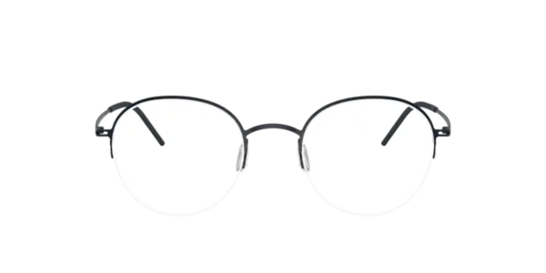 Giorgio Armani Half Rim Eyeglasses - Matte Blue
