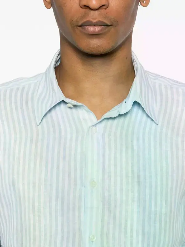 120% Lino Striped Shirt