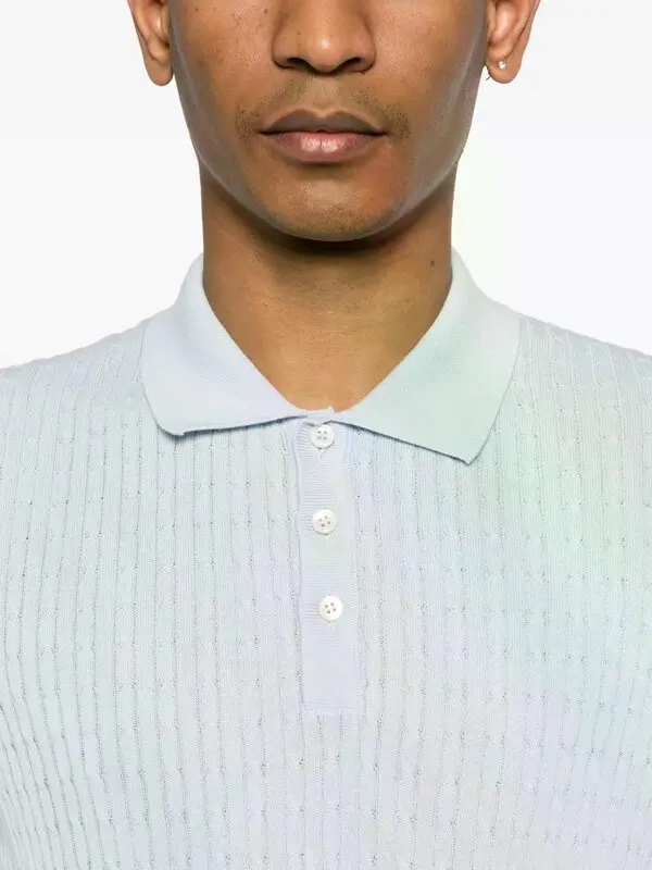Tagliatore Textured Short-sleeve Polo Shirt