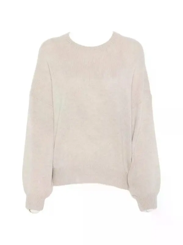 LISA YANG Veira Dropped-shoulder Cashmere Sweater - Neutrals