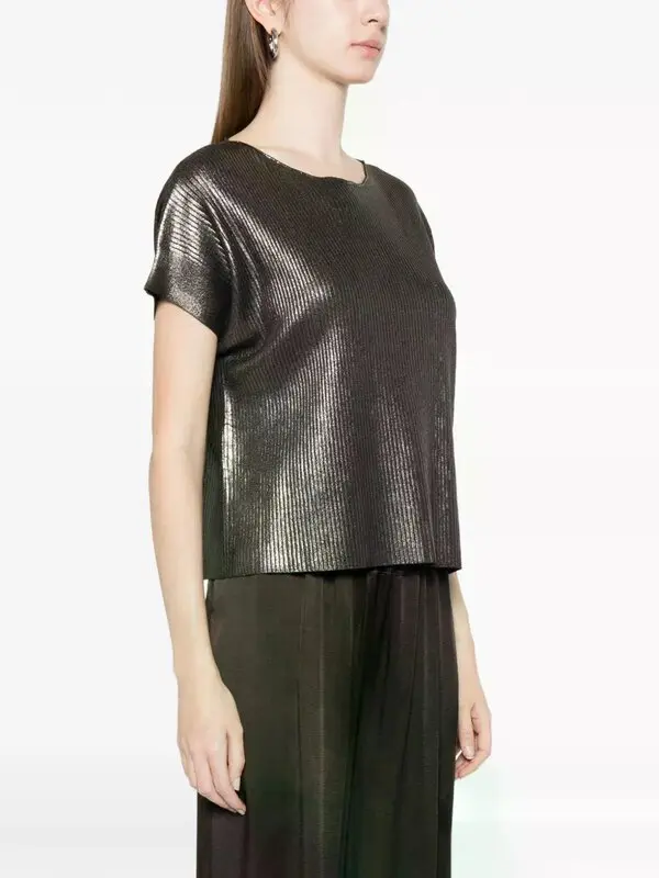 AROVESCIO Ribbed-knit T-shirt