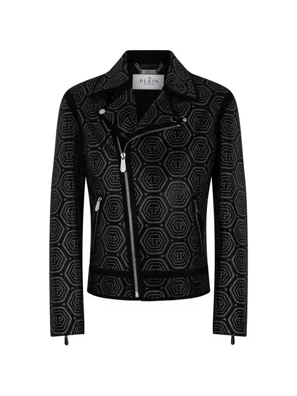 Philipp Plein Monogram Biker Jacket