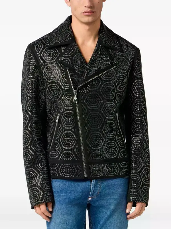 Philipp Plein Monogram Biker Jacket