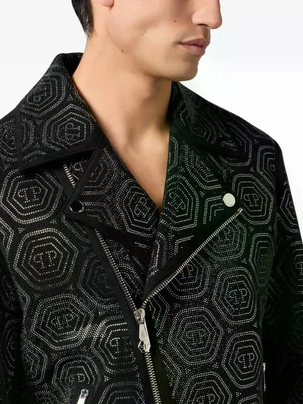 Philipp Plein Monogram Biker Jacket